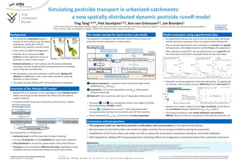 Pdf Simulating Pesticide Transport In Urbanized Catchments A New Spatially Distributed