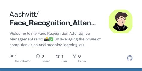 GitHub Aashvitt Face Recognition Attendance Management System