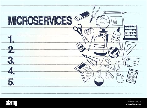 Conceptual Hand Writing Showing Microservices Business Photo Text Software Development