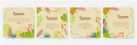 다채로운 꽃 꽃잎 수채화 소셜 미디어 이야기와 포스트 템플릿 벡터 세트 열대 및 식물 성 따뜻한 지구 톤 커버 배경 컬렉션 금 금속에 대한 스톡 벡터 아트 및 기타 이미지