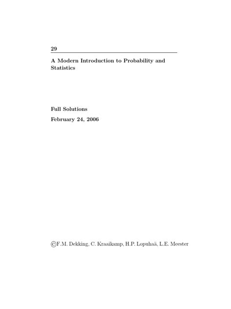 Probability And Statistics Solution Manual Pdf Odds Probability