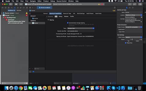 Command Phasescriptexecution Failed With A Nonzero Exit Code · Issue 70710 · Flutterflutter