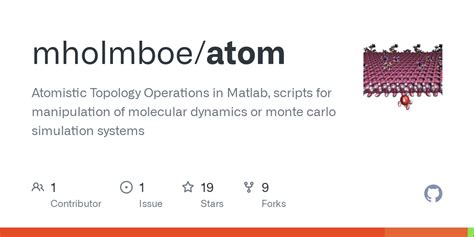 Github Mholmboe Atom Atomistic Topology Operations In Matlab Scripts For Manipulation Of