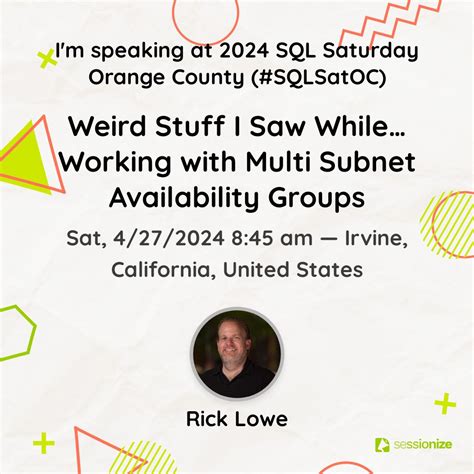 Sqlsatoc Sqlserver Hadr Ag Dr Availabilitygroup Multisubnet Sql Saturday Orange County