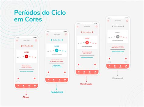 UX UI Design Period Tracker On Behance