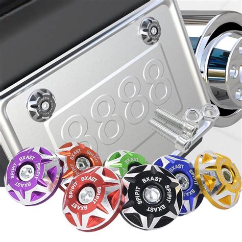 Cnc 6mm Alloy Car Motorcycle Plate Bolt Screws Plate Holder Bolt Kit