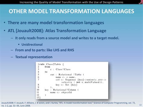 Ppt I Ncreas Ing The Quality Of Model Transformation With The Use Of