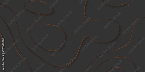 Luxury Dark Black Papercut Background Abstract Realistic Papercut Decoration Textured With Wavy