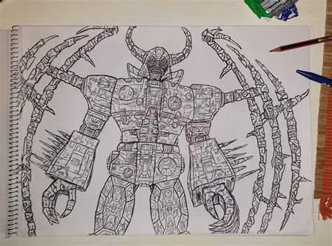 Finished My Unicron Drawing R Transformers