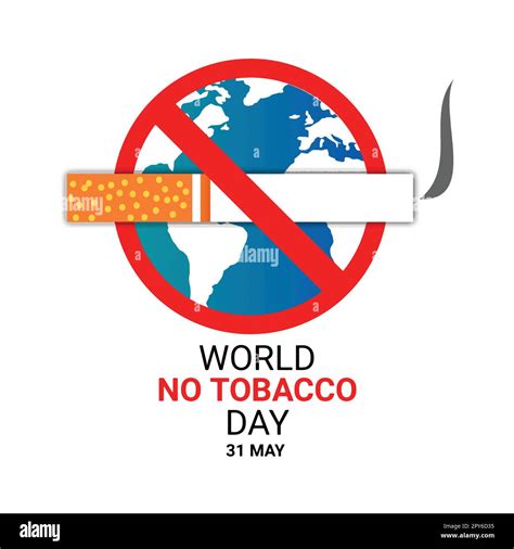 Vector Illustration Of World No Tobacco Day Suitable For Greeting Card Poster And Banner Stock