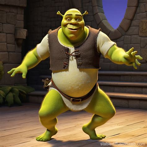 Shrek Dancing Scenario Stable Diffusion Online