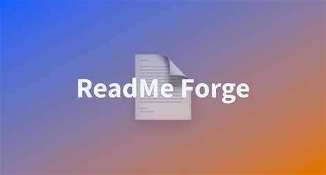 Readme Forge A Hugging Face Space By Yasserrmd