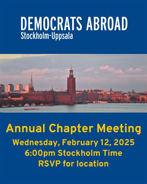 Stockholmuppsala Chapter 2025 Annual Meeting