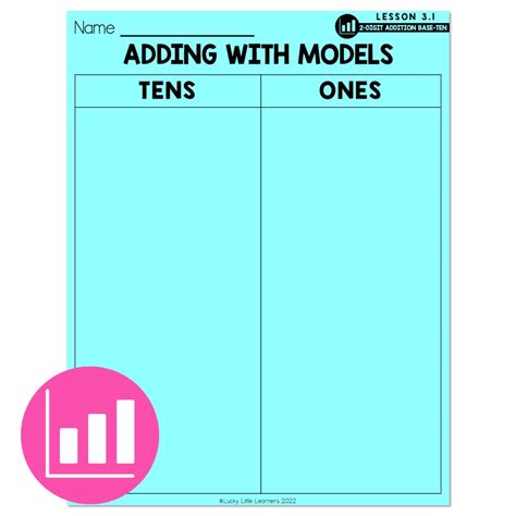 Lucky To Learn Math 2 Digit Addition With Base Ten Blocks Lesson 3 1 Differentiation