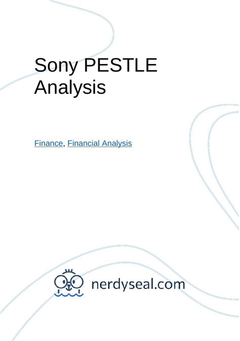 Sony Pestle Analysis 1799 Words Nerdyseal