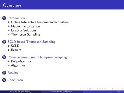 Efficient Bayesian Inference For Online Matrix Factorization In Bandit