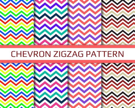 Premium Vector Seamless Chevron Zigzag Pattern Set