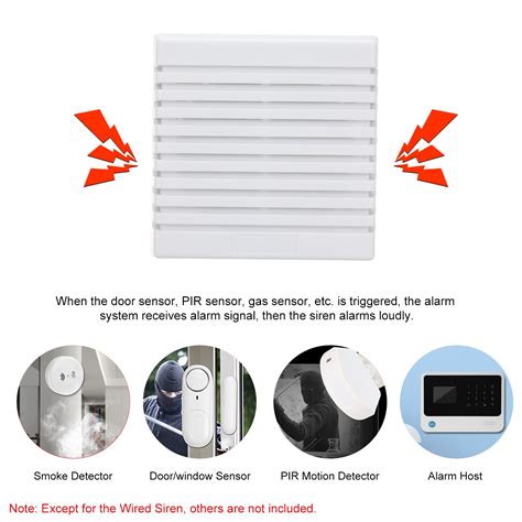 External Wired Siren 105 Db Prompt Alert Alarm Dua Grandado