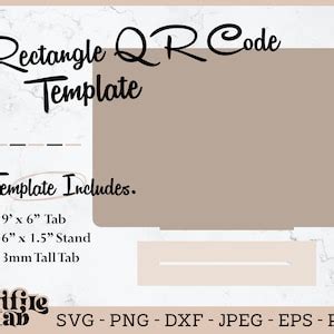 Rectangular Multi QR Code Business Sign Template SVG Social Media