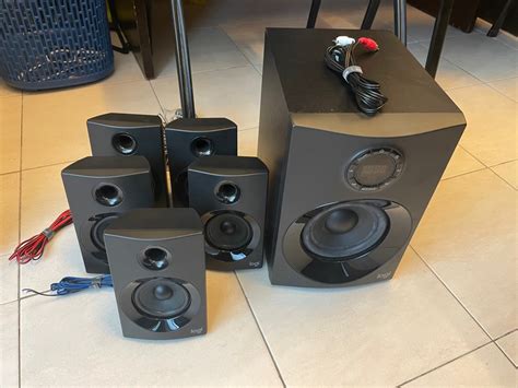 Logitech Z Surround Sound Speaker System Audio Soundbars Speakers Amplifiers On