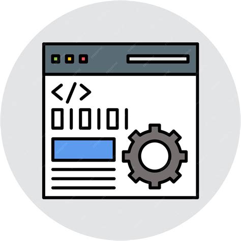 Premium Vector Programming Settings Vector Illustration Style
