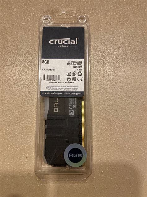Ram Crucial Ballistix 8gb Ddr4 2666mhz Rgb Computers And Tech Parts And Accessories Computer