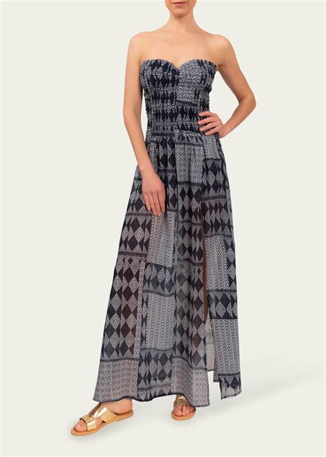 Everyday Ritual Morgan Strapless Smocked Maxi Dress Bergdorf Goodman