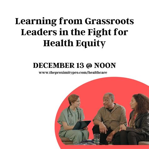 Grassroots Healthequity The Proximity Project