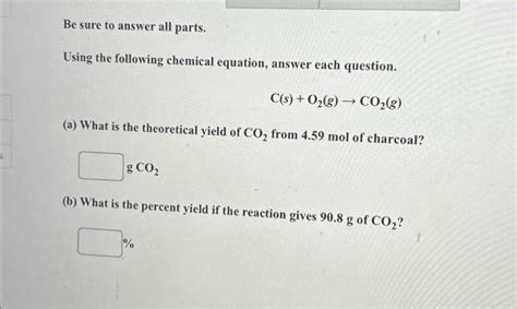 Solved Be Sure To Answer All Parts Using The Following
