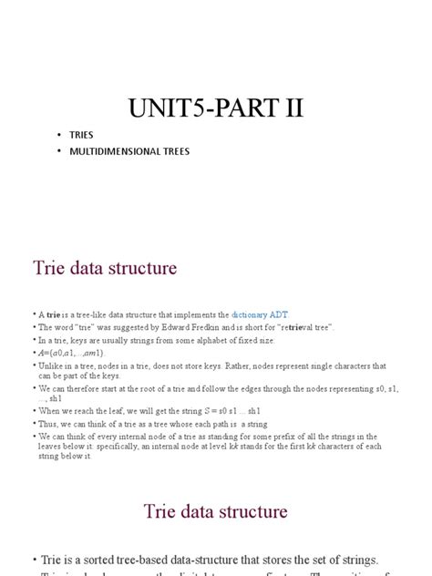 Ds2 Unit5 Part Ii Pdf Computer Data Algorithms And Data Structures