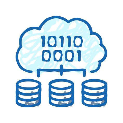 Cloud Computing Software Icon Doodle Illustration 62458327 Vector Art