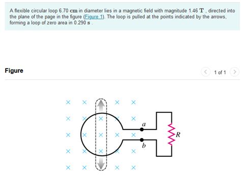 solved a flexible circular loop 6 70cm ﻿in diameter lies in