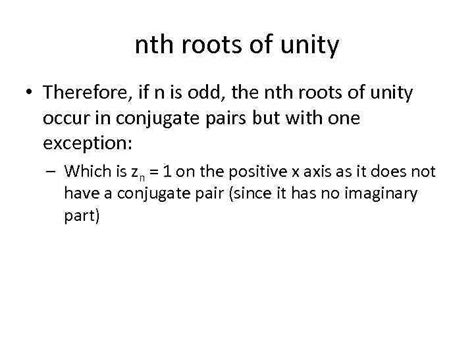 Complex Numbers Nth Roots Using De Moivre S Theorem
