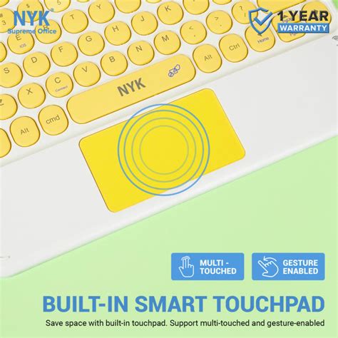 Keyboard Bluetooth Mini Nyk Ungu Touchpad K60 Yellow Lazada Indonesia