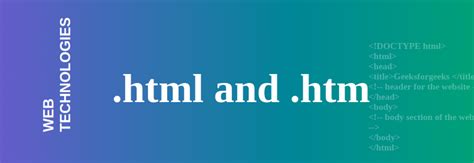 Difference Between Html And Htm Extension Geeksforgeeks