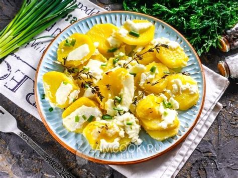 Картофель с брынзой в духовке — рецепт с фото | Еда, Идеи для блюд ...
