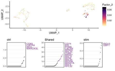 Visualize Factor Expression And Gene Loading — Plotgeneloadings • Rliger