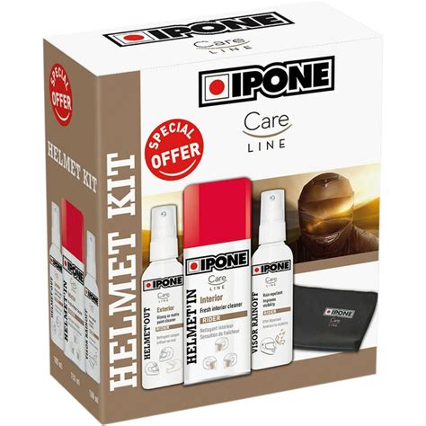 Ipone Helmetin And Out Cleaner Visor Rainoff Cloth Ktm Plastic
