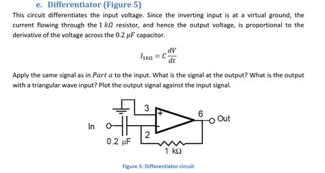 solved a comparator figure 1 apply a 1 khz sine wave