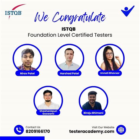 Tester Academy 🌟 Congratulations To The Newest Istqb