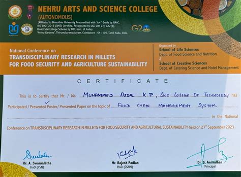 muhammed ajsal k p on linkedin research agriculturesustainability millets