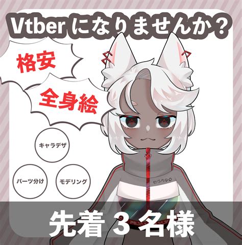格安！vtuberになりたい方のお手伝いします Vtuberになりたいけれど価格的に難しいと迷っている方へ キャラクターモデリング ココナラ
