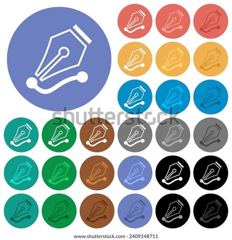 Drawing Vector Curve Pen Tool Outline Stock Vector Royalty Free 2409148711 Shutterstock