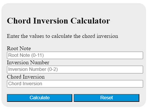 Chord Inversion Calculator Calculator Academy