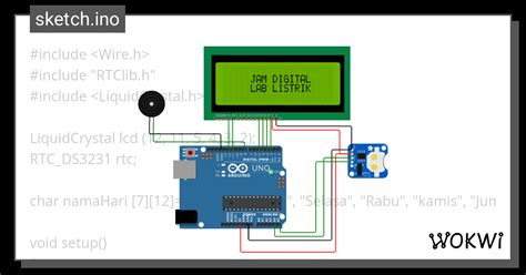 Jam Digital 2 Akbar Wokwi Esp32 Stm32 Arduino Simulator