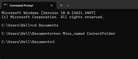 how to rename files and folders using cmd geeksforgeeks