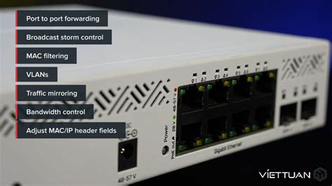 Switch MikroTik CSS610 8P 2S IN