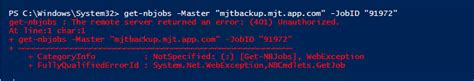 Error · Issue 80 · Veritasos Netbackup Api Code Samples · Github
