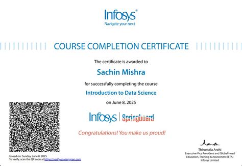 Datascience Learningjourney Upskilling Infosysspringboard Sachin Mishra