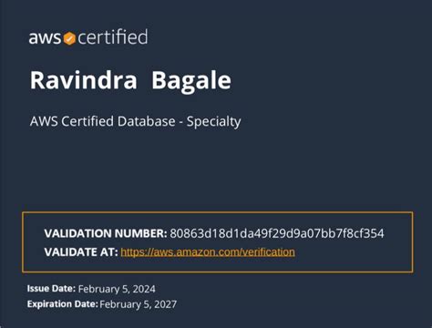 Ravindra Bagale On Linkedin One More Cleared Aws Certified